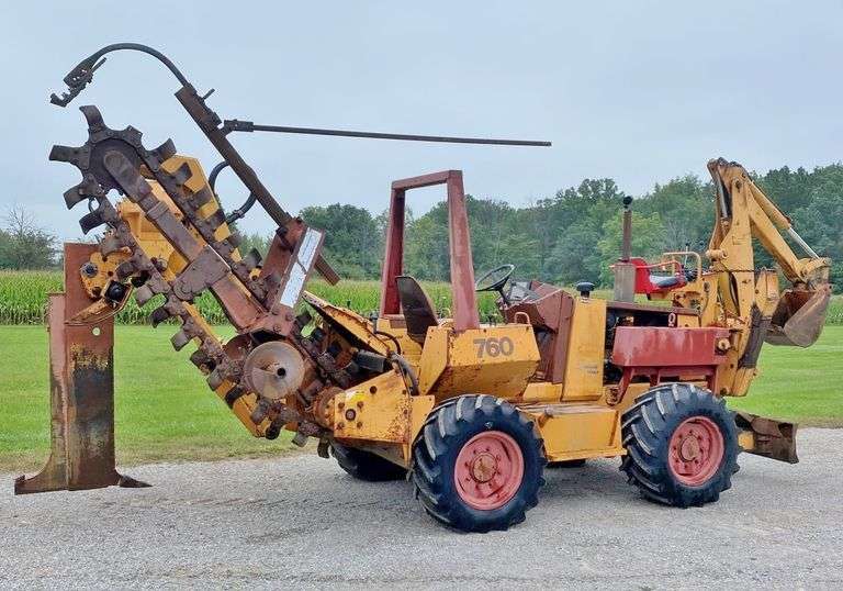 This item Selling ABSOLUTE! ~~~ Case 760 Trencher / Backhoe, 4-Wheel ...