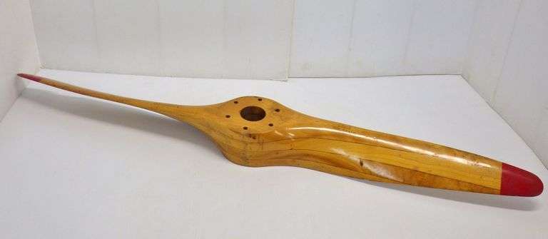 Wooden UAV Propeller, made by U.S. Propeller, 44"W, chipped blade ...
