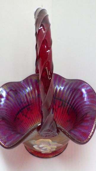 Fenton hand painted artist signed and Dan Fenton signed no. 1966 ...