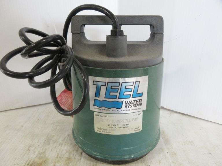 Teel Water Systems 1/6 HP submersible pump, model 1P914 - Albrecht ...