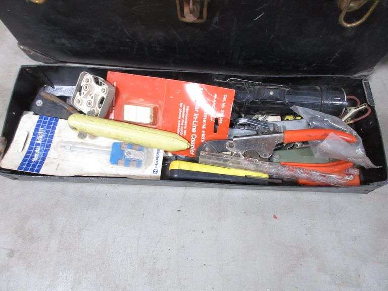 Telco equipment installers tool boxes, 20"W x 7 1/2"D x 10"H and 20"W x ...