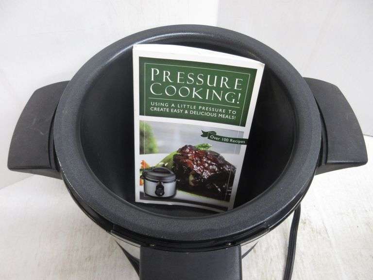 Cooks Essentials programmable non-stick pressure cooker with ...