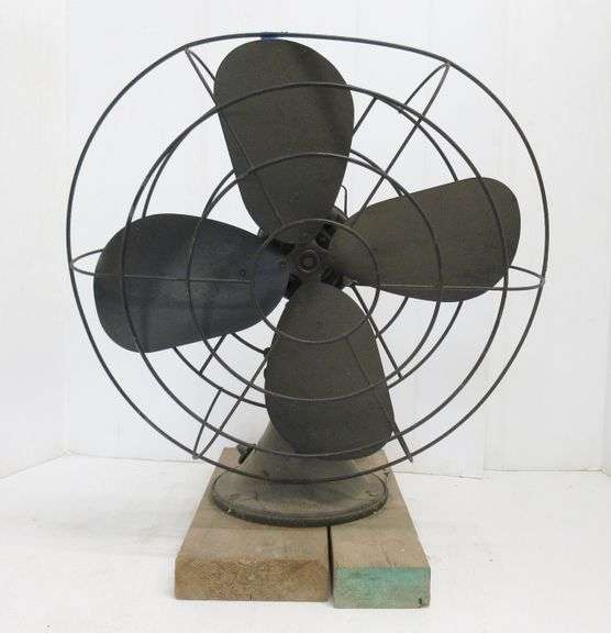 Antique Emerson electric fan, 18"Dia, works - Albrecht Auction Service