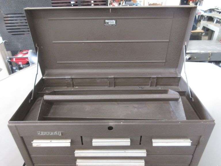 2-Piece Kennedy professional tool box, overall- 29"W x 20"D x 49"H, no ...