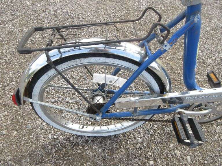 Worksman folding 20" bicycle, used, rideable but needs work - Albrecht ...