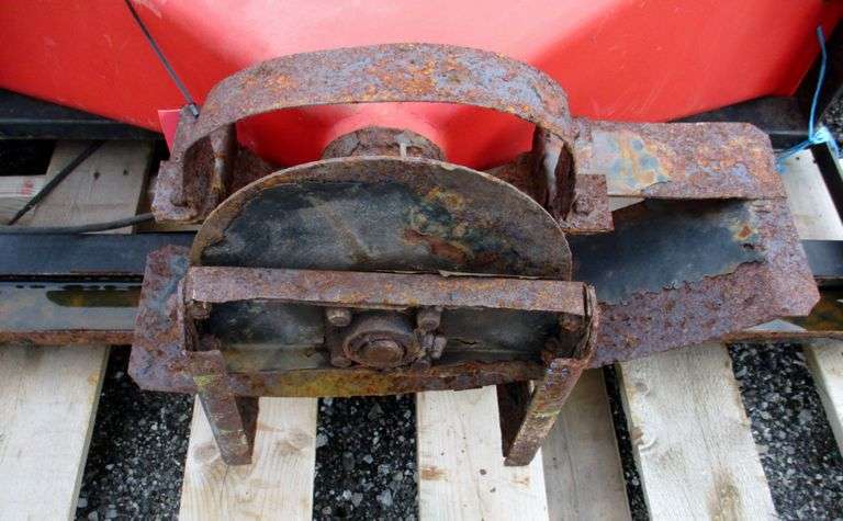 Western swing away tailgate salt spreader with brackets, labeled wiring ...