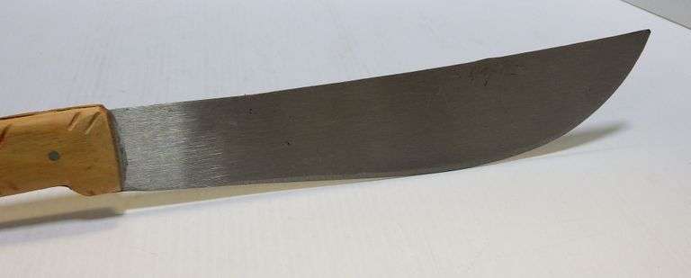 Dominican Republic machete with sheath, 12" blade, 20" overall, very ...