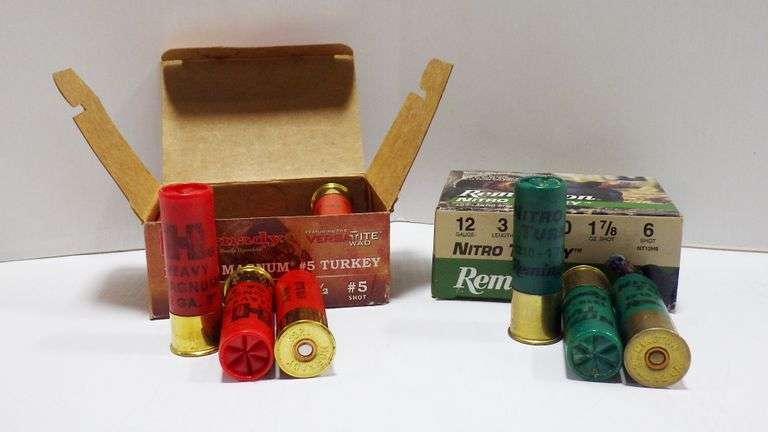 (20) 12-gauge turkey loads, include: 10- Hornady 3" no. 4 shot, and 10 ...