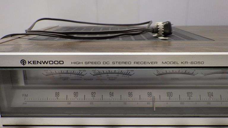 Kenwood model KR-6050 high speed stereo receiver, 20 3/8"W x 15"D x 6"H ...