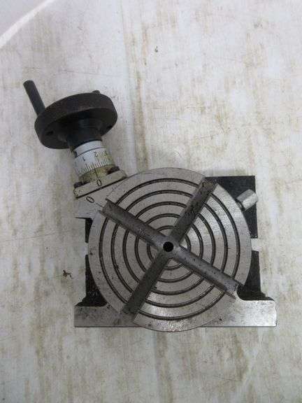 4" Machinist rotary table, like new - Albrecht Auction Service