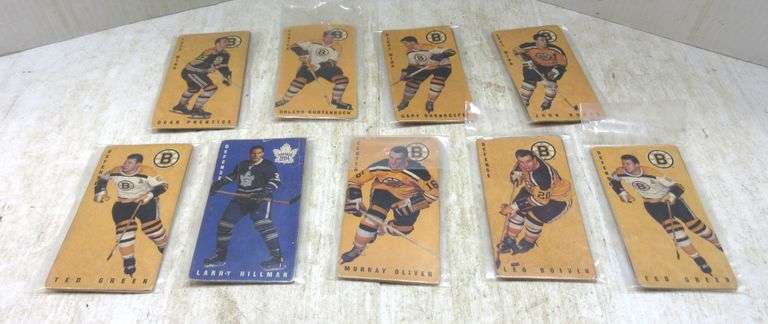 (18) Parkhurst 1964 hockey cards, include: 10- Boston Bruins tallboy ...