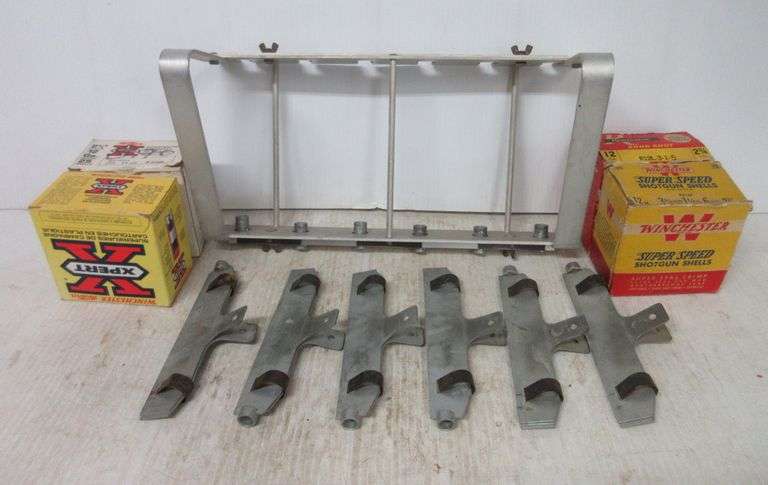 Multi-fletcher arrow fletcher jig with empty ammo boxes, good ...