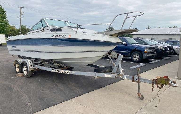 1986 Rinker boat, 20'L, ran two years ago but an animal chewed the ...