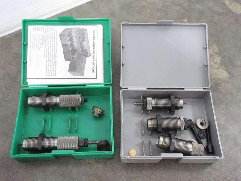 RCBS loader with .44 Mag. and .30-30 die sets, and (3) Ammo boxes: 1 ...