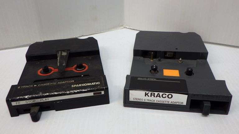 (2) Eight-track cassette adapters for playing cassette tapes in an ...