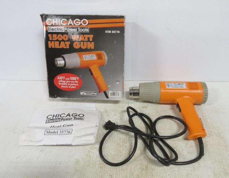 Chicago 1500W heat gun, has adjustable settings, works great - Albrecht ...