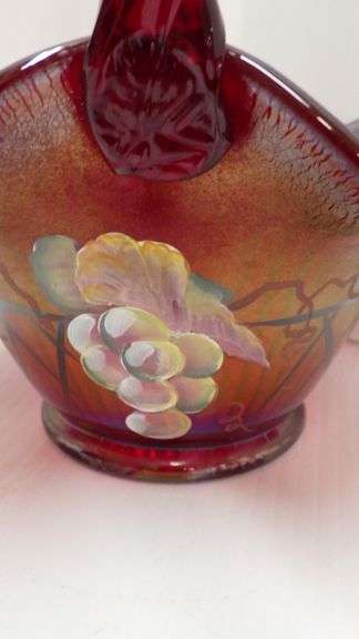 Fenton hand painted artist signed and Dan Fenton signed no. 1966 ...