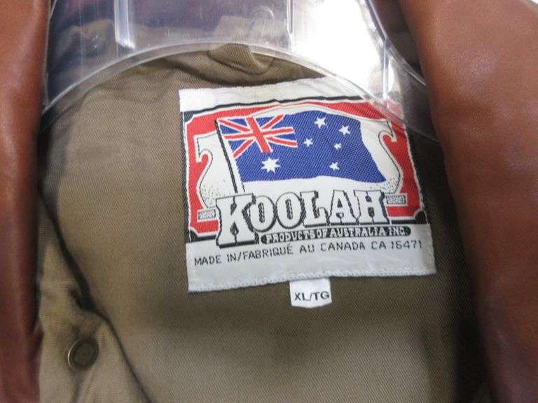 Men's Koolah long coat, raincoat of cotton, finished with cracked wax ...