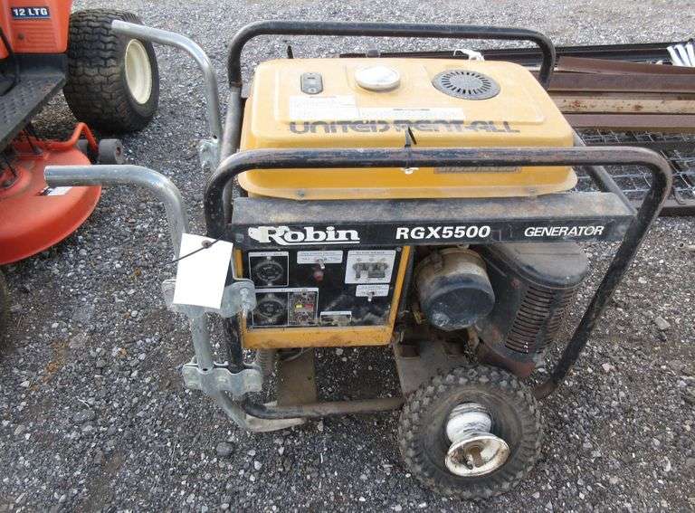 Robin RGX5500 generator, needs new wheels - Albrecht Auction Service