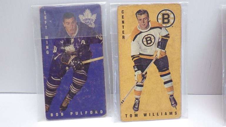 (18) Parkhurst 1964 hockey cards, include: 10- Boston Bruins tallboy ...