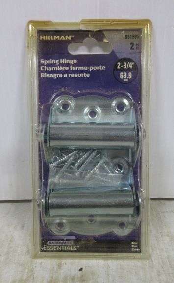 Spring loaded self closing hinges, NIP - Albrecht Auction Service