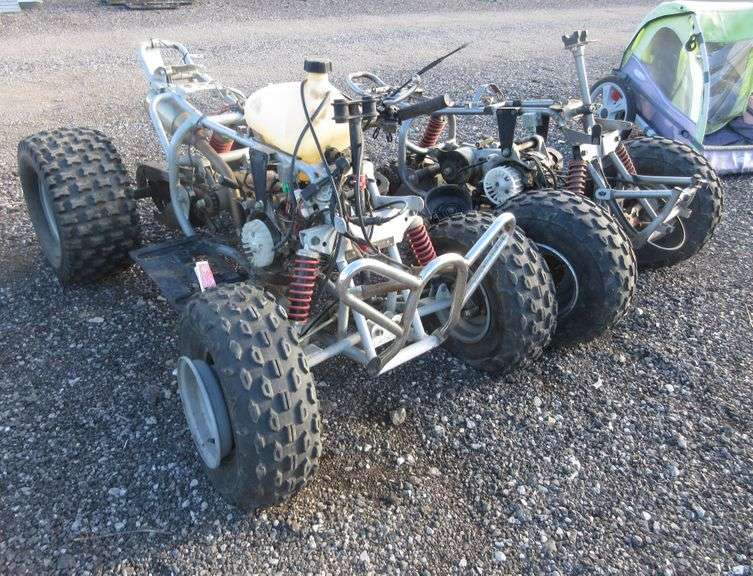 (2) ATV frames, for parts or repair, as is - Albrecht Auction Service