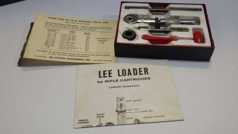 (3) Vintage Lee Loaders: .30-06, .308, and .30-30 - Albrecht Auction ...