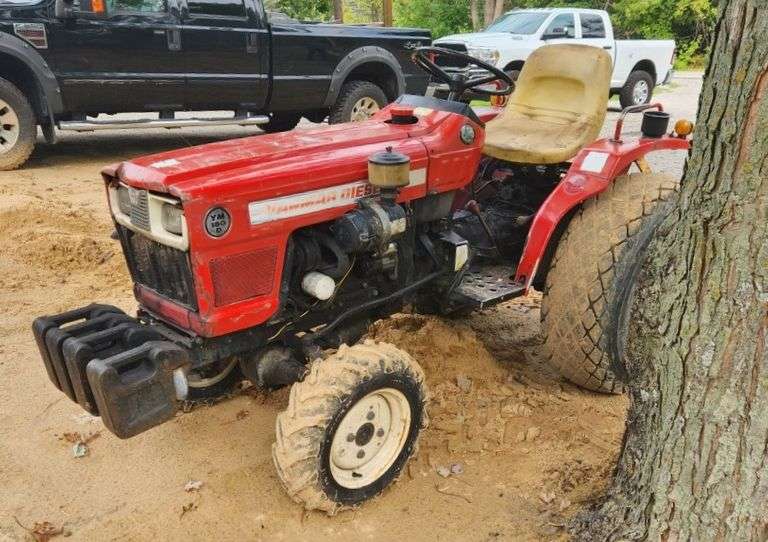 Yanmar 180D Mid 80s 4WD Diesel Tractor with Back Blade, (200 Hours on ...