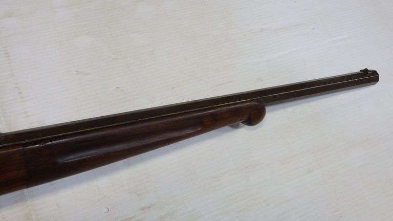 Antique Flobert single-shot rimfire, hexagon barrel, 41" overall, good ...