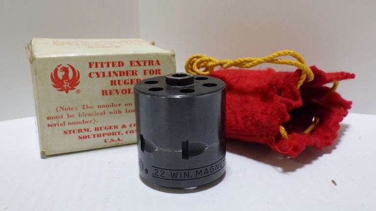 Ruger Cylinder for Revolver, Marked ".22 Win. Mag. Cal." with Original ...