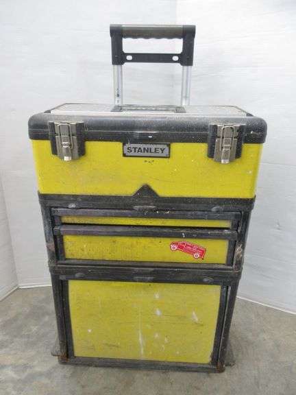 Stanley stacking tool boxes, 20"W x 10"D x 29"H, have wear - Albrecht ...