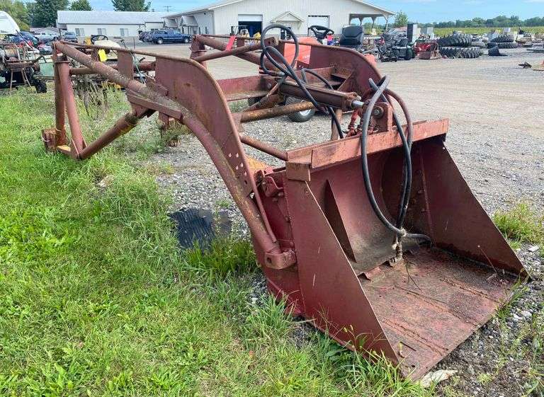 Loader for a Farmall M tractor with hydraulic valve, bucket- 38"W ...
