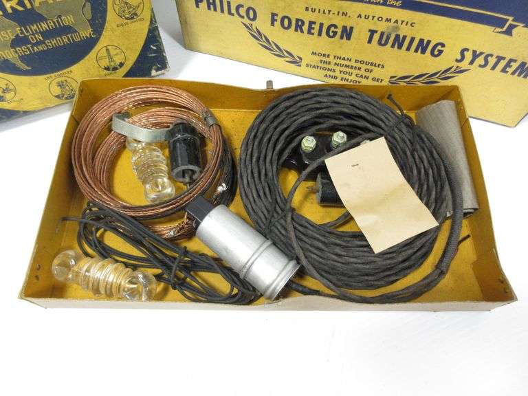 (2) Philco high efficiency aerial, and a Philco all-wave aerial noise ...