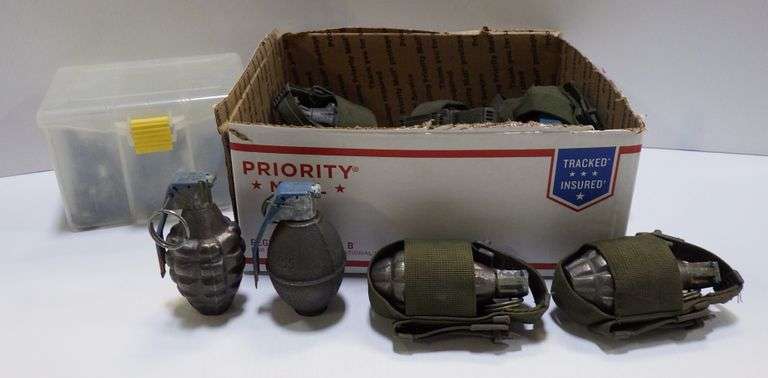 Novelty Grenades, all are decommissioned with hole in the bottom ...