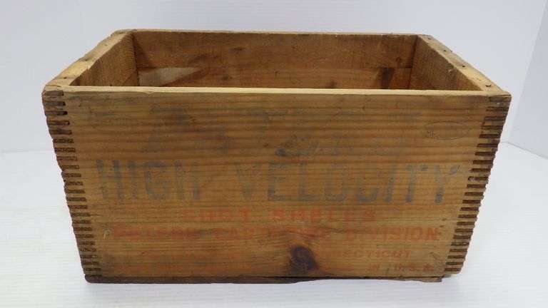 Wood Ammo Box from Two Rivers Decoy Co. - Albrecht Auction Service