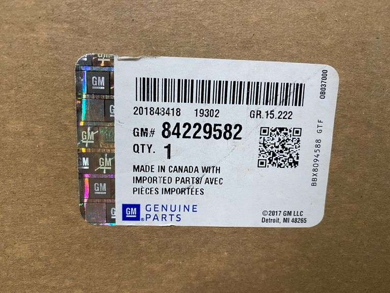 2020-2022 Cadillac XT6 cargo liner, Gm part no. 84229582, NOS ...