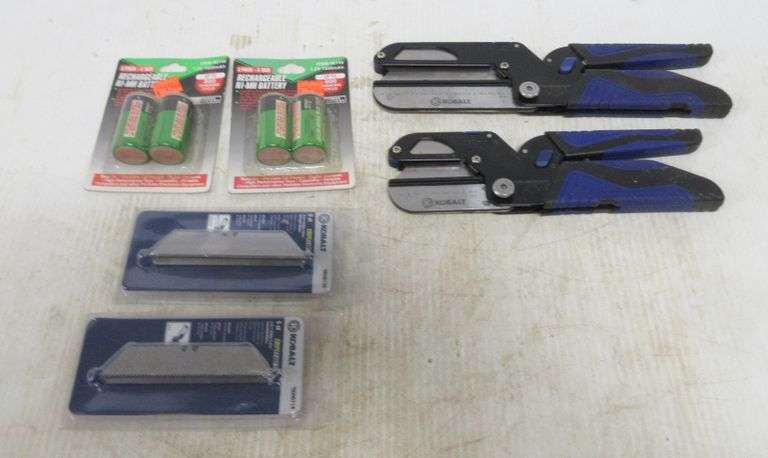 (2) Kobalt triple cut 3-in-1 utility cutter/shear knives with (10 ...