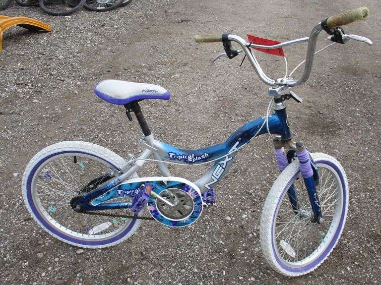 Next Tropical Splash girls bike, 20" rims, has wear - Albrecht Auction ...