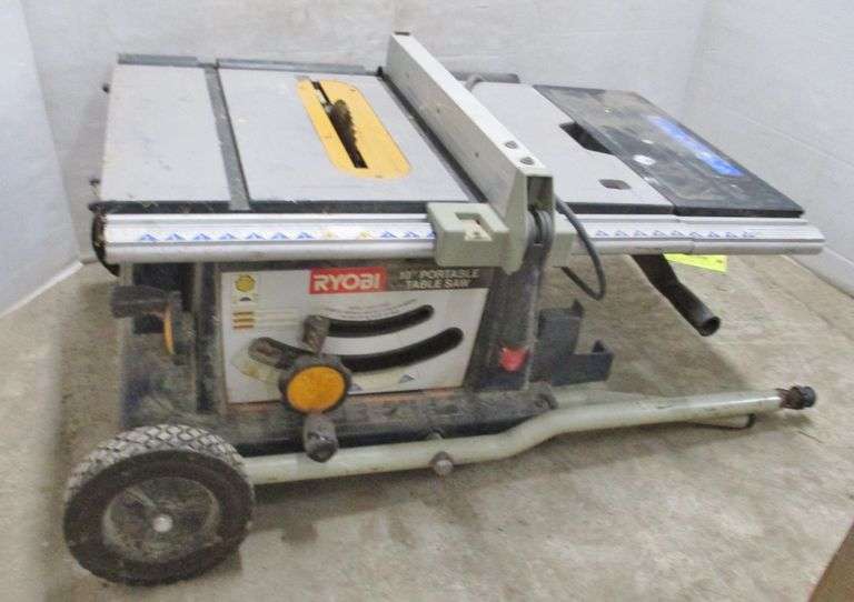 Ryobi portable 10" table saw, used - Albrecht Auction Service