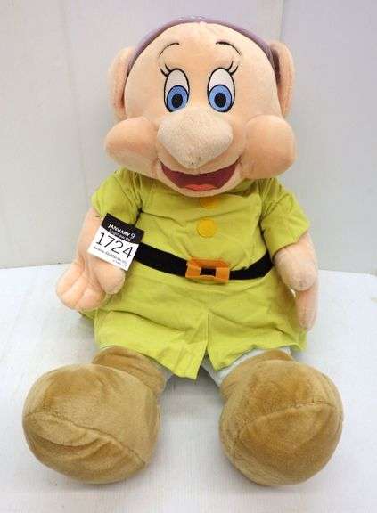 Large Dopey Stuffed Toy, 17"H sitting, very nice - Albrecht Auction Service