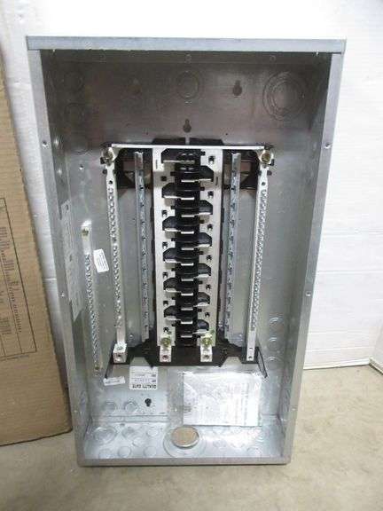 LG 125 AMP 24-space main lug breaker box, new - Albrecht Auction Service