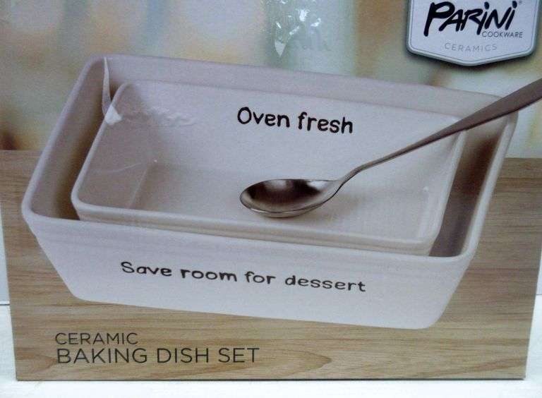 Parini cookware ceramic baking dish set, box- 4 1/2" x 12", NIB ...