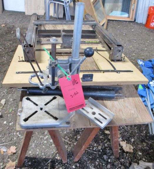 Router table; Craftsman Portable drill press with homemade table; Hirsh ...