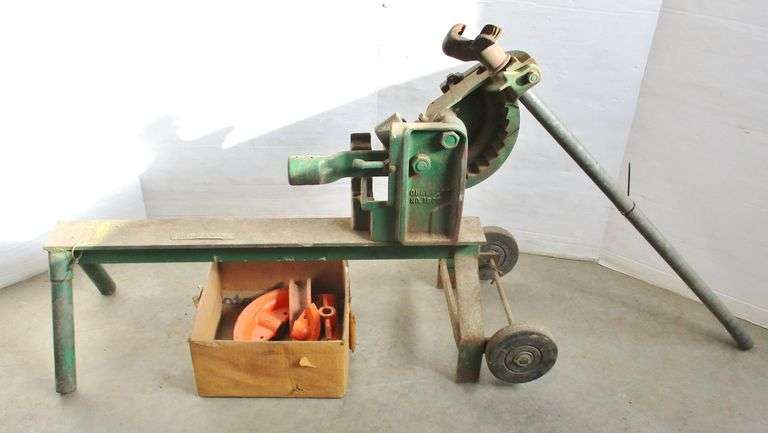 (2) Pipe benders: Greenlee pipe bender and a small conduit bender with ...