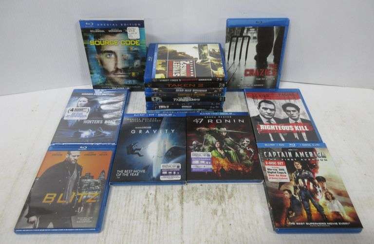 (16) Blu-ray DVDs, some new, rest like new - Albrecht Auction Service