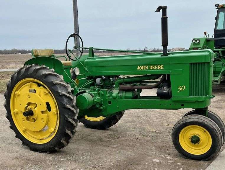 1953 John Deere 50 Tractor, Serial No. 5005831, Repainted, Sharp, Very ...