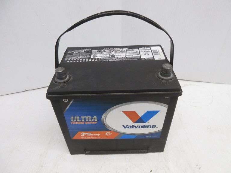 640 CCA battery, 13.37V, tested and works, charged - Albrecht Auction ...