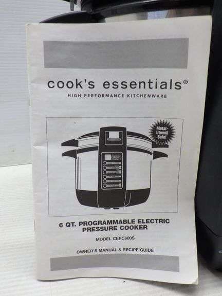 Cooks Essential pressure cooker, 6-quart programmable electric, works ...