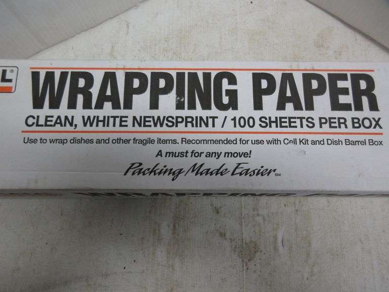 100 Sheets of U-Haul wrapping paper, new - Albrecht Auction Service
