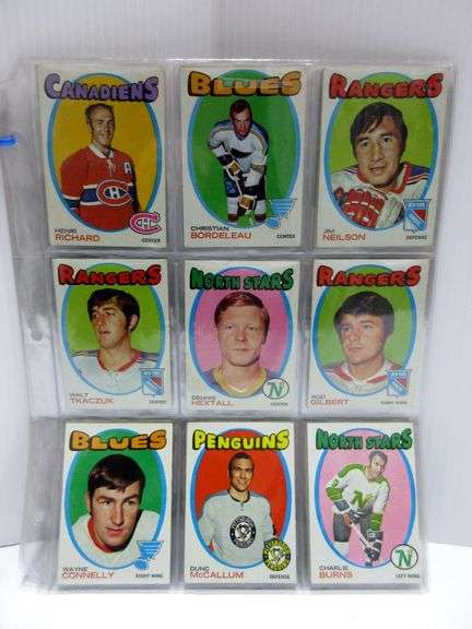 (31) 1971-1972 Topps hockey cards, include: No. 120 Henri Richard, hall ...